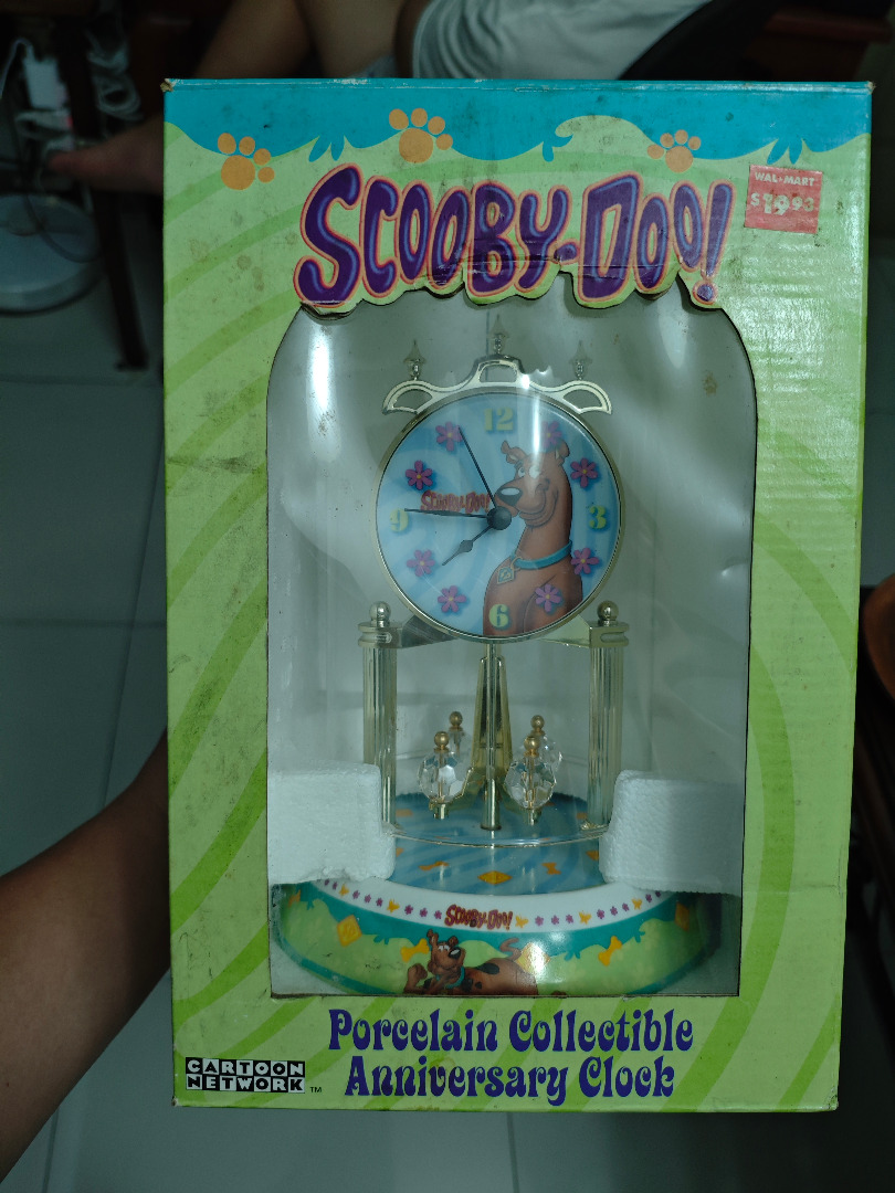 Vintage Scooby- Doo Porcelain Collectible Anniversary Clock Cartoon ...