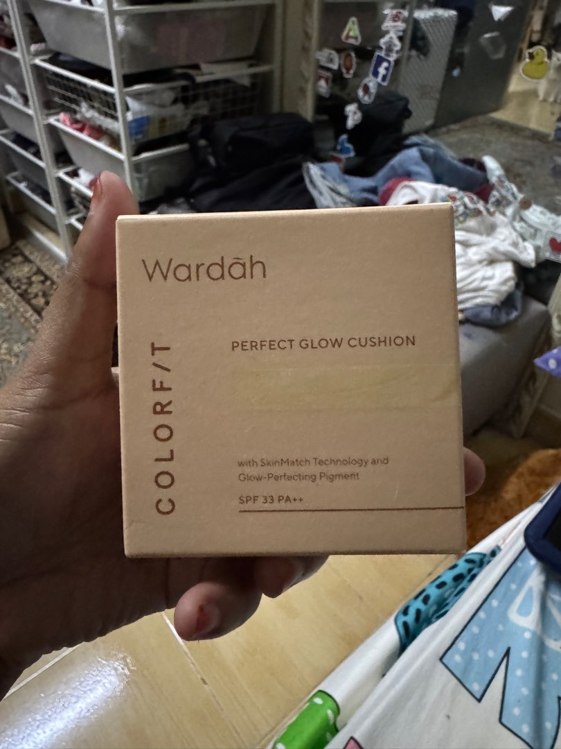 Wardah Colorfit Perfect Glow Cushion Code Light Ivory, Beauty ...