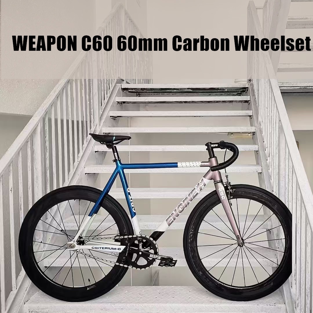 WEAPON Carbon wheel set for fixie bike / Track bike / single speed bike ...