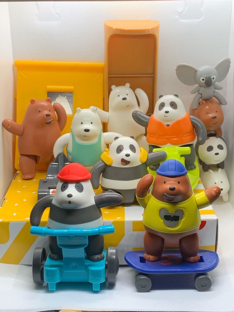 2020 McDonald's Happy Meal: We Bare Bears (Complete Set of 8), Hobbies ...