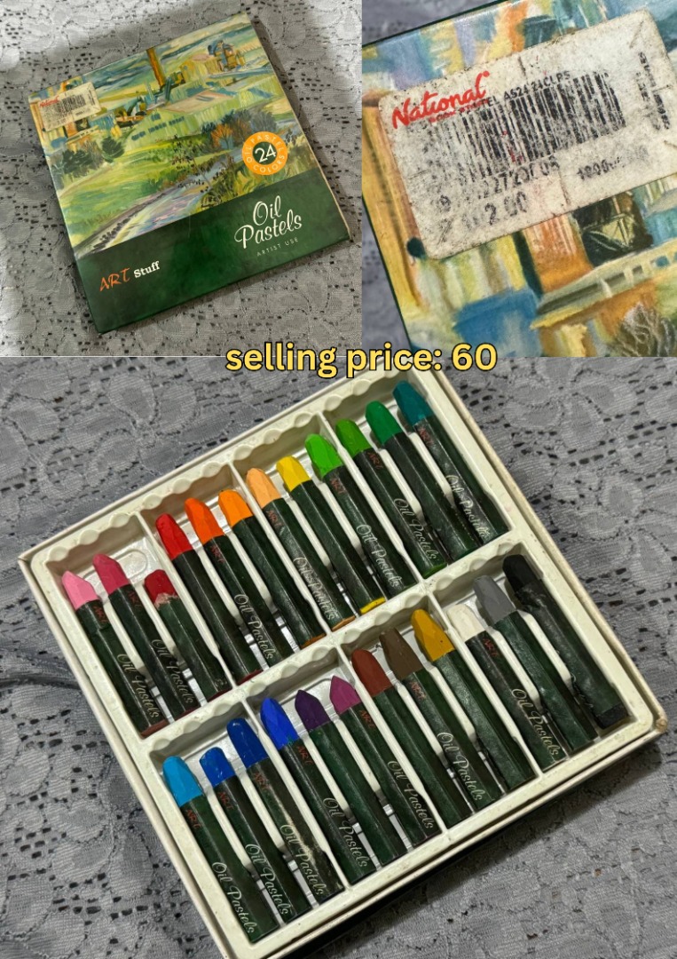 24 Art Staff Oil Pastels, Hobbies & Toys, Stationary & Craft, Craft ...