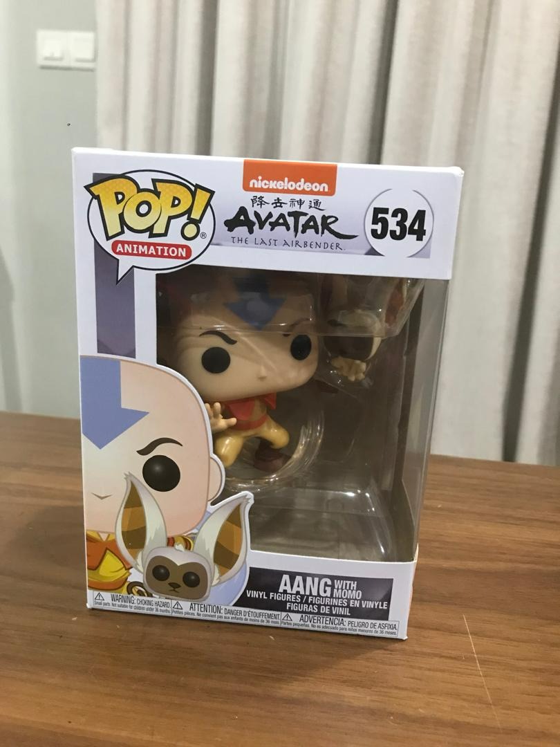Aang With Momo Funko Pop (AVATAR, THE LAST AIRBENDER), Hobbies & Toys ...