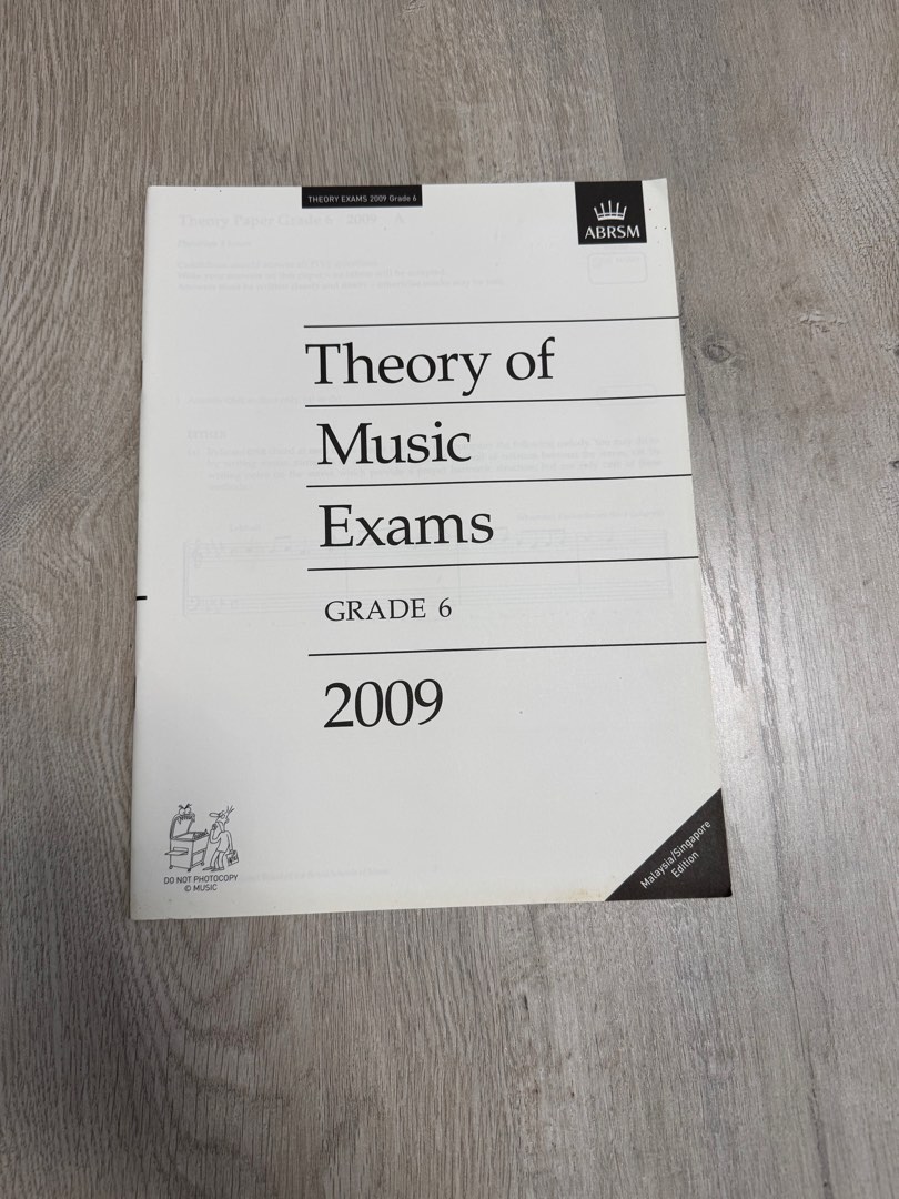 ABRSM Grade 6 Music Theory Past Year Papers, Hobbies & Toys, Music ...