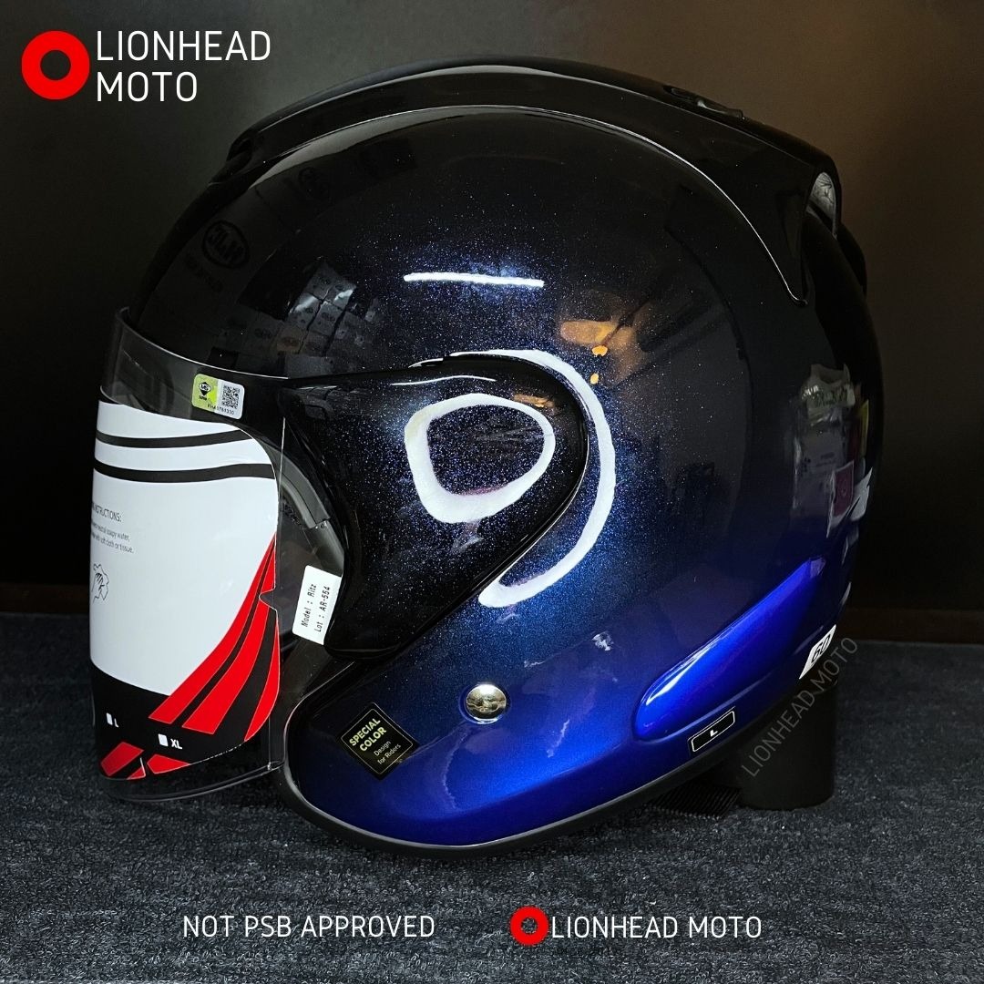 ARC RITZ TWO TONE BLUE MOTORCYCLE HELMET FREE DELIVERY, Motorcycles ...