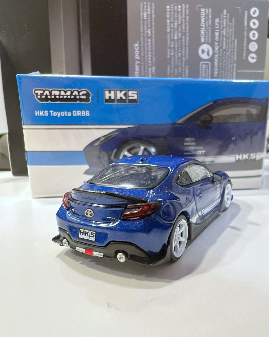 Blue Metallic HKS Toyota GR86 Tarmac Works global 64 vertex hobby 64 global64 hobby64 tarmac64 ...