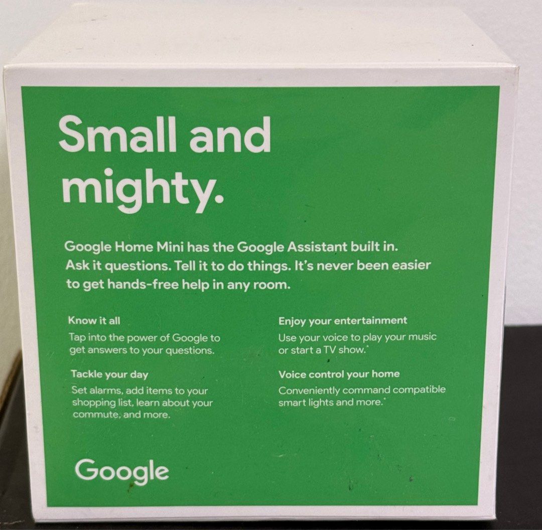 BNIB: Google Home Mini Charcoal (1st Gen), Computers & Tech, Parts ...