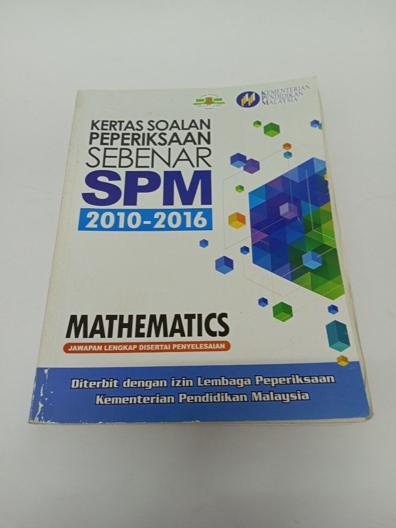 Buku Latihan Subjek Matematik SPM Kertas Soalan Peperiksaan Sebenar SPM ...