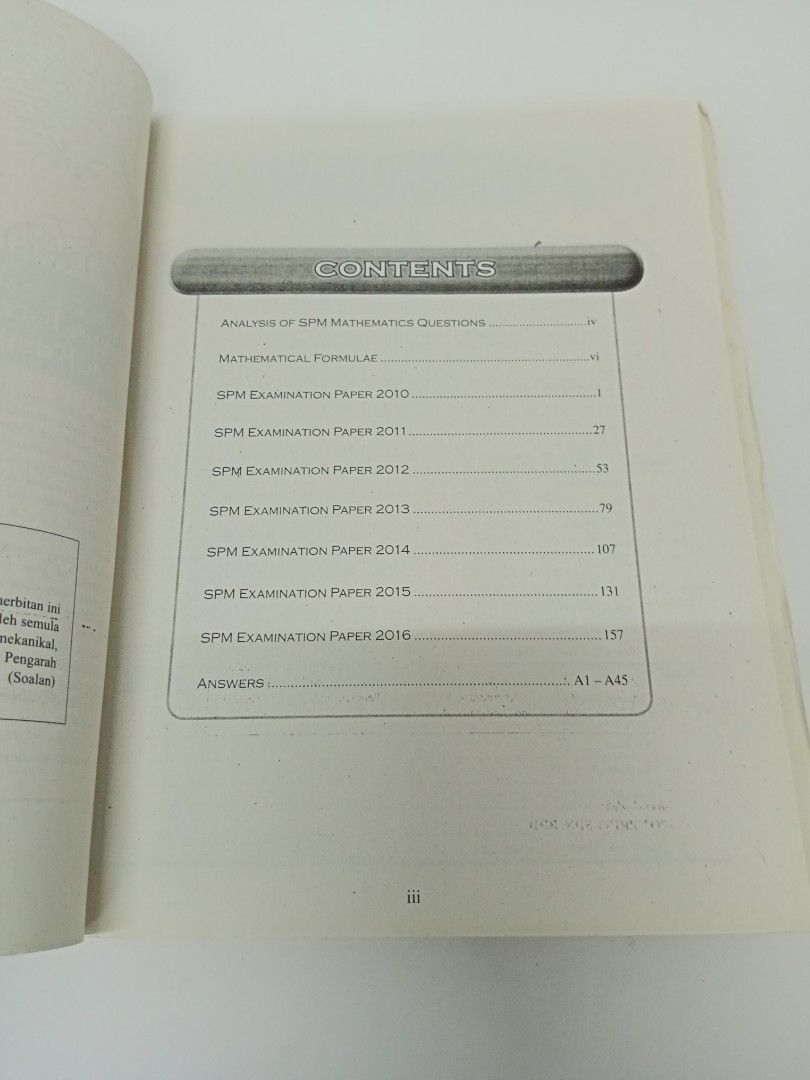 Buku Latihan Subjek Matematik SPM Kertas Soalan Peperiksaan Sebenar SPM ...