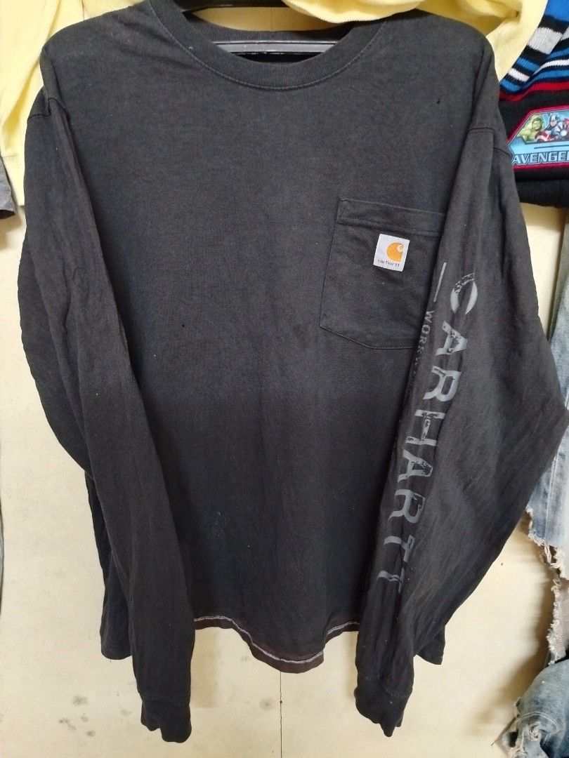 Carhatt Long Slevee Print, Men's Fashion, Tops & Sets, Tshirts & Polo ...