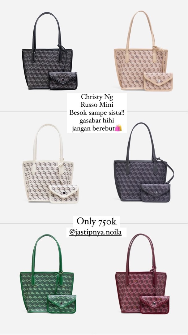 Christy Ng Mini Russo, Fesyen Wanita, Tas & Dompet di Carousell
