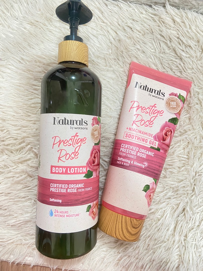 COMBO WATSONS PRESTIGE ROSE BODY LOTION & NIACINAMIDE SOOTHING GEL ...