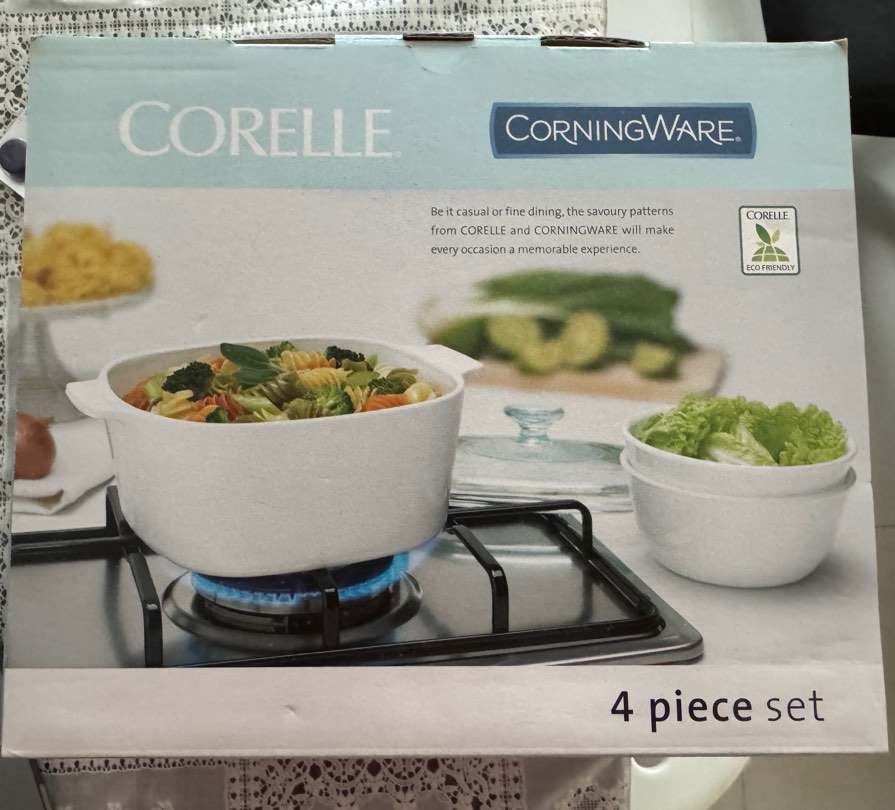Corelle Corningware daisy field set (3l casserole and 900ml noodle ...