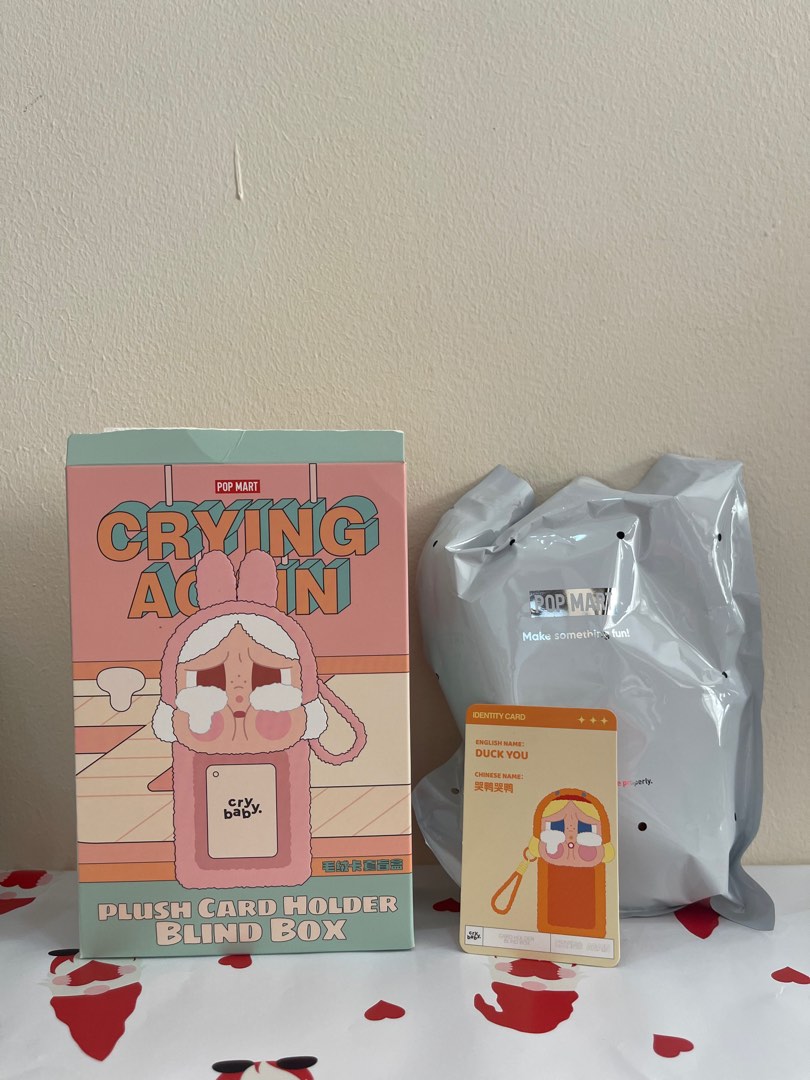 Crying Again Plush Card Holder, Hobbies & Toys, Toys & Games on Carousell