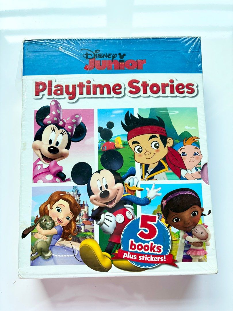 Disney Jr Playtime Stories Box Set - 5 Hardcover Books + Stickers ...