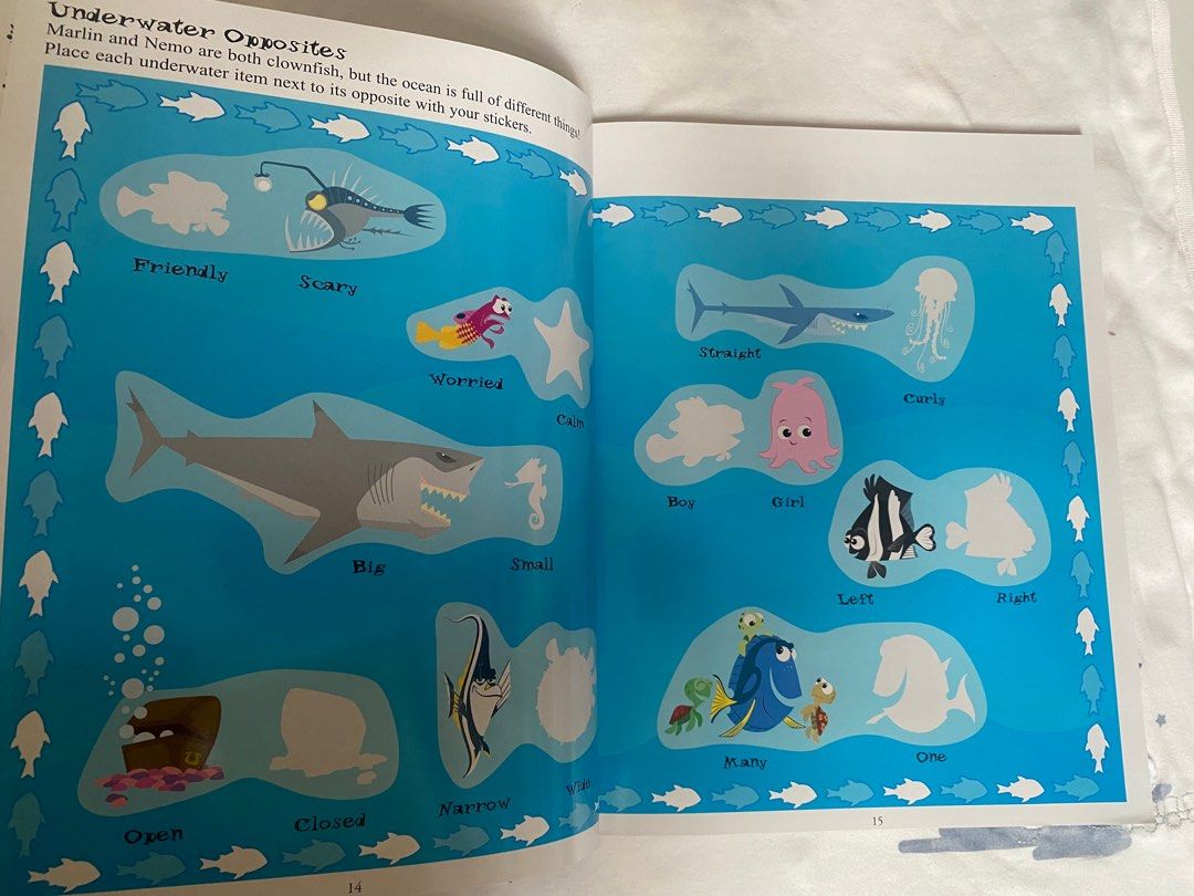 Disney Pixar Finding Nemo Sticker Book Treasury And Activity, Hobbies ...