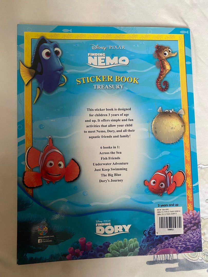 Disney Pixar Finding Nemo Sticker Book Treasury And Activity, Hobbies ...