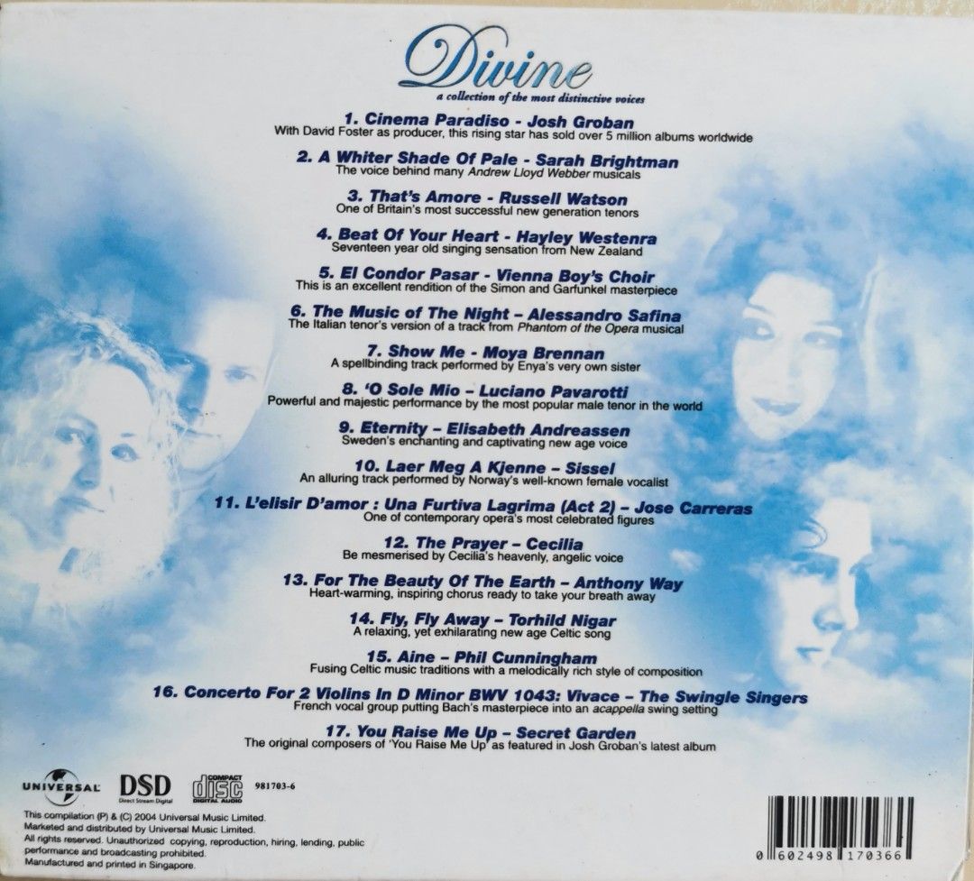 Divine: A Collection Of The Most Distinctive Voices DSD CD（Universal ...