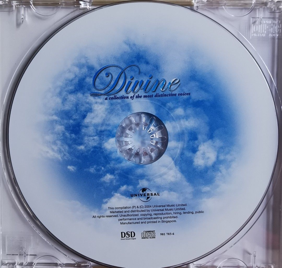 Divine: A Collection Of The Most Distinctive Voices DSD CD（Universal Music 2004）Manufactured And ...