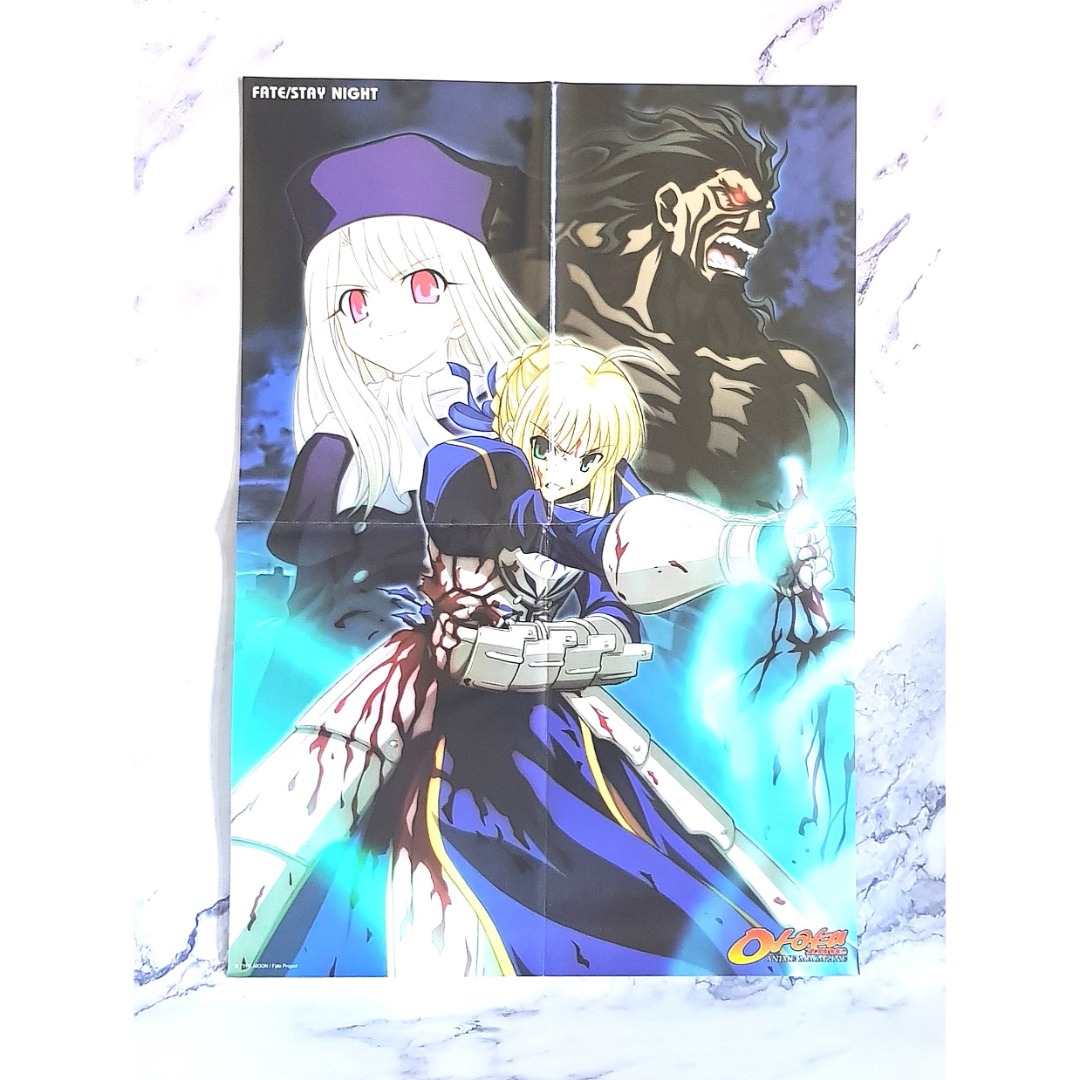 Fate Otakuzine Poster Saber Ilya Berserker, Hobbies & Toys, Toys ...