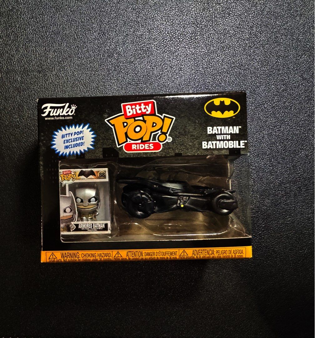 Funko Bitty Pop! Rides: DC: Batman - Batman with Batmobile, Hobbies ...