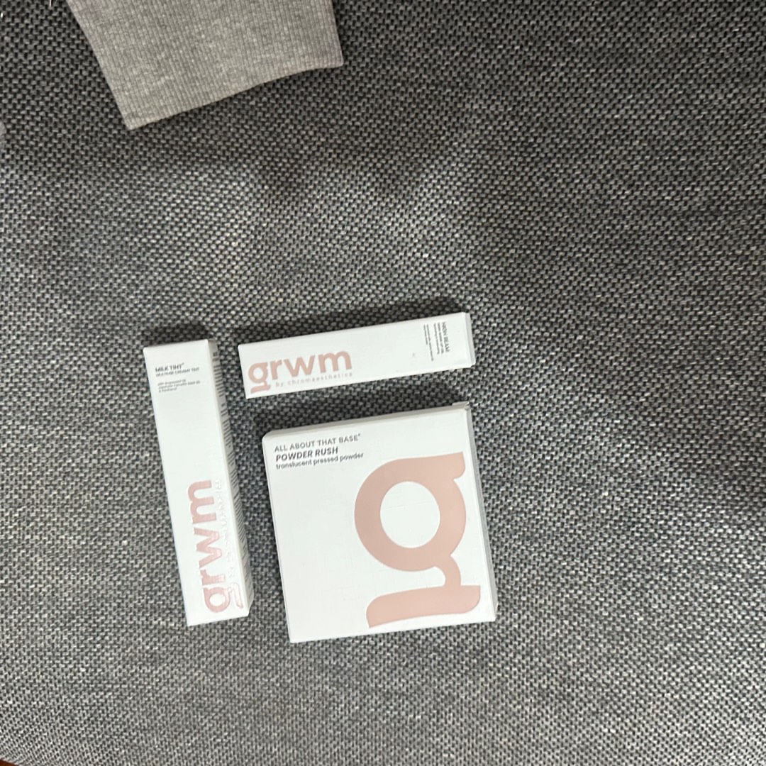 GRWM SET Powder Rush, Milk Tint, High Beam Lip oil, Beauty & Personal ...