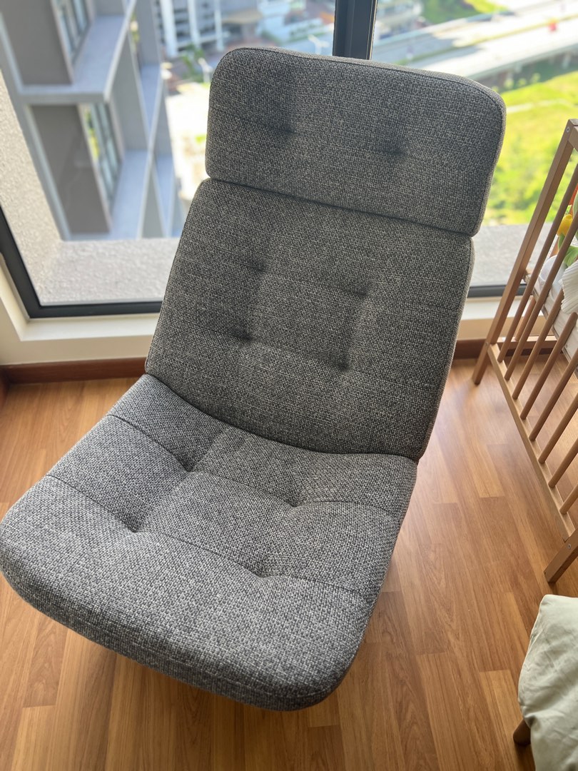 Ikea Havberg swivel armchair, Furniture & Home Living, Furniture ...