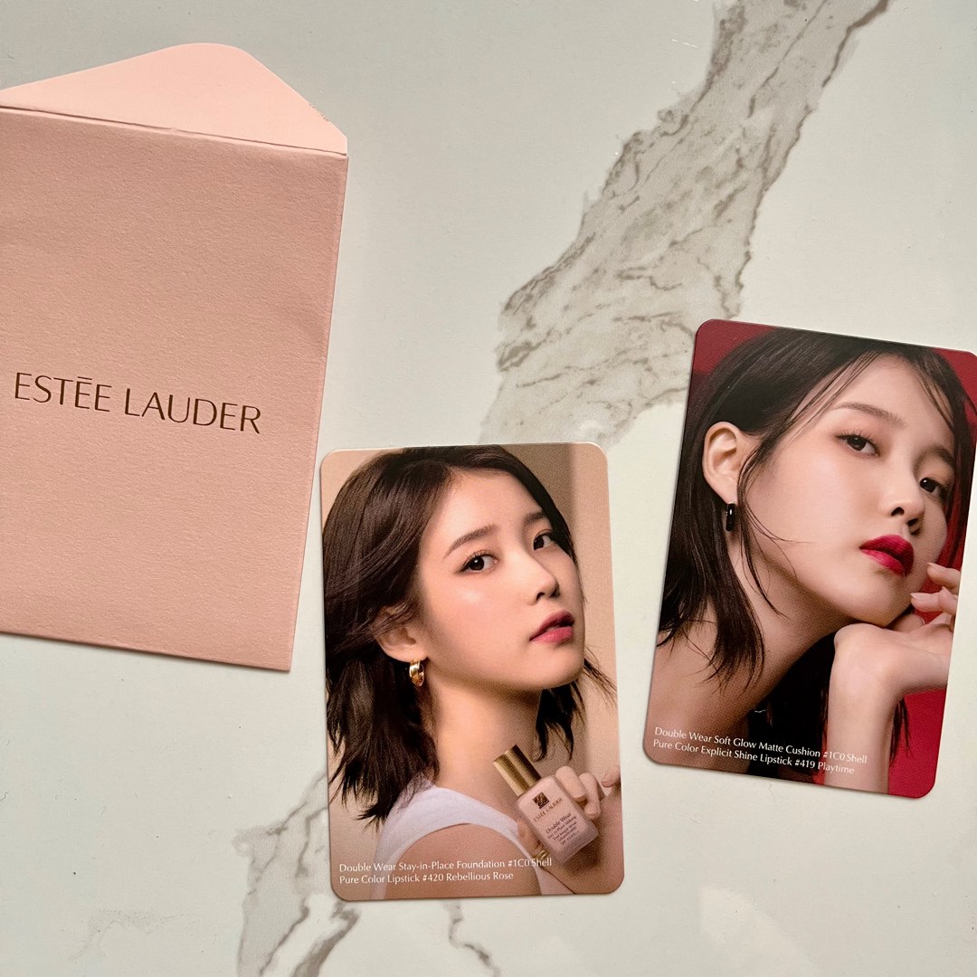 IU Collectible Cards x Estee Lauder, Hobbies & Toys, Memorabilia ...
