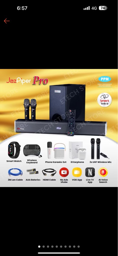 Jaz Piper Pro Karaoke Soundbar, TV & Home Appliances, Other Home ...