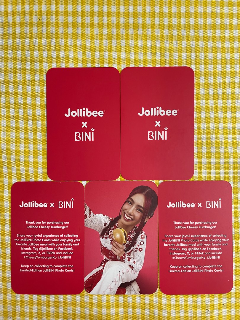 JOLLIBEE X BINI JOLLIBINI MIKHA PHOTOCARD, Hobbies & Toys, Memorabilia ...