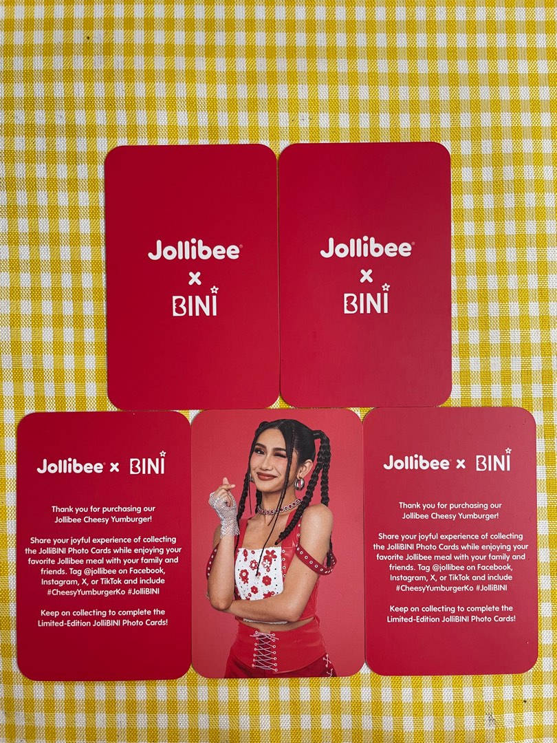 JOLLIBEE X BINI JOLLIBINI SHEENA PHOTOCARD, Hobbies & Toys, Memorabilia ...