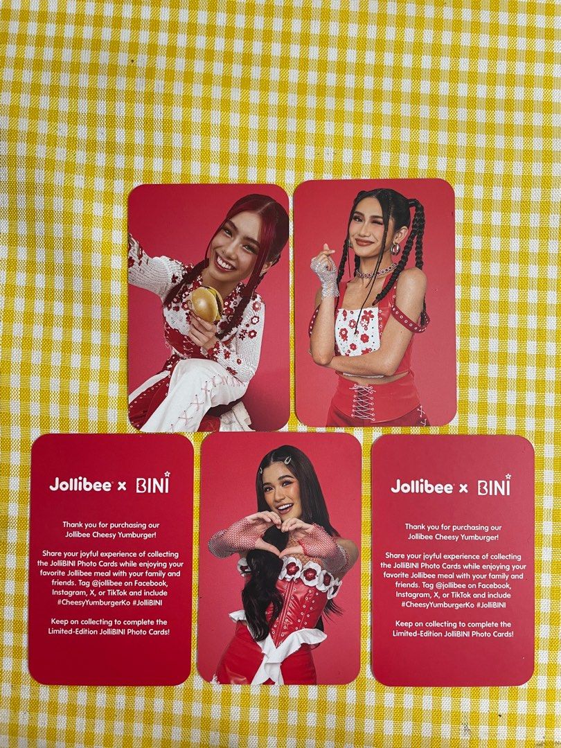 JOLLIBEE X BINI JOLLIBINI SHEENA PHOTOCARD, Hobbies & Toys, Memorabilia ...