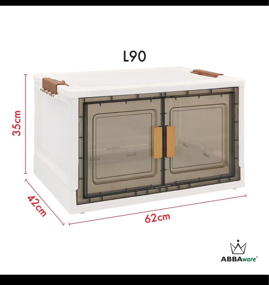 Foldable Kabinet Almari Plastik / Plastic Storage Cabinet Box ...