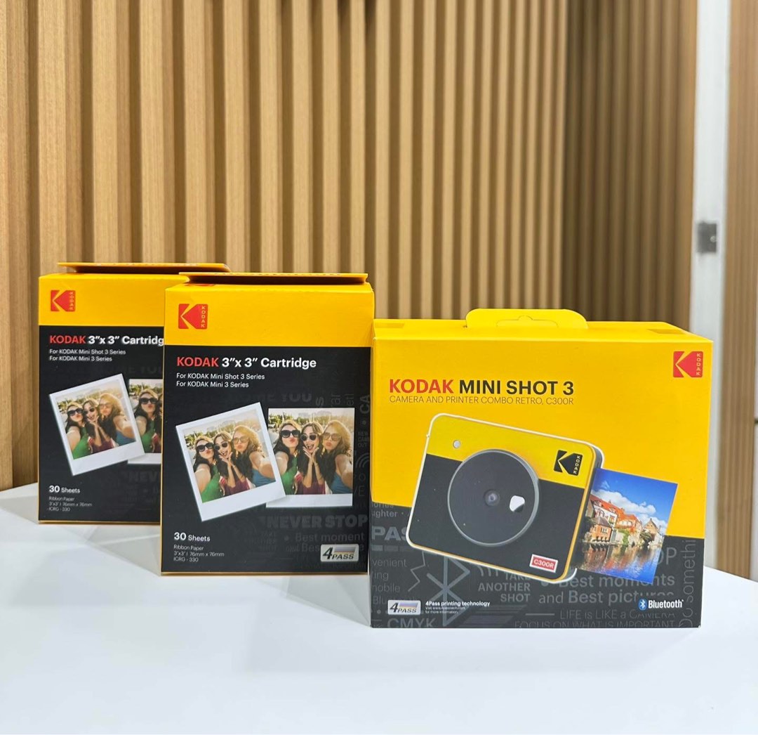 KODAK MINI SHOT 3 RETRO INSTANT CAMERA, Photography, Cameras on Carousell
