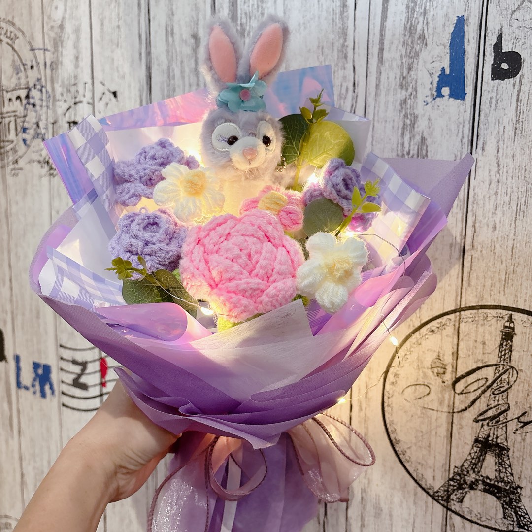 Lasting crochet mini flowers with soap Roses & Stella Lou Plush Toy ...