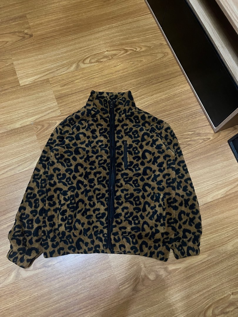 Leopard Print Fleece jacket, Women's Fashion, Coats, Jackets and ...