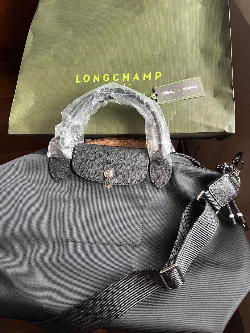 Longchamp LE PLIAGE ENERGY L HANDBAG Black - Recycled Canvas, Luxury, Bags & Wallets on Carousell