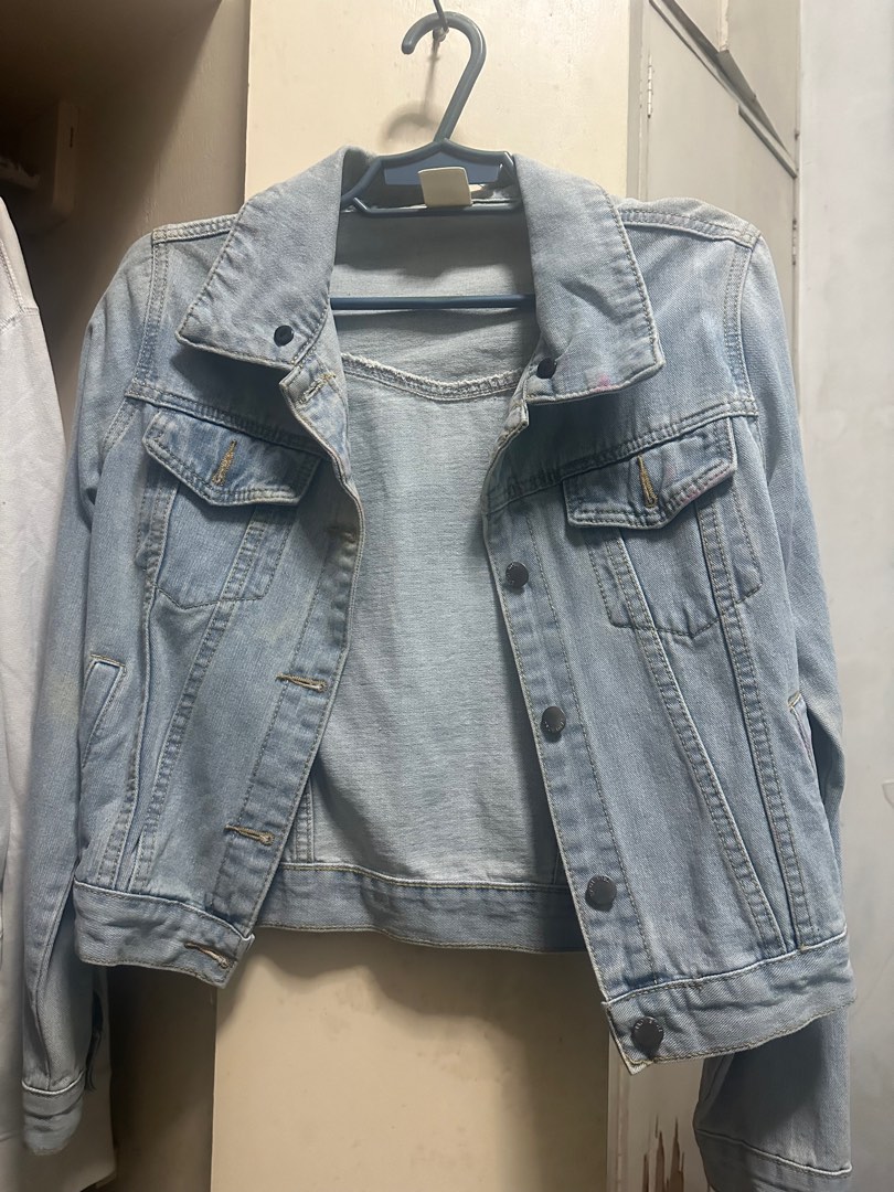 Maong jacket, Women's Fashion, Coats, Jackets and Outerwear on Carousell
