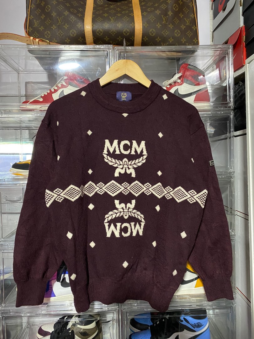 MCM wool jacket, Luxury, Apparel on Carousell