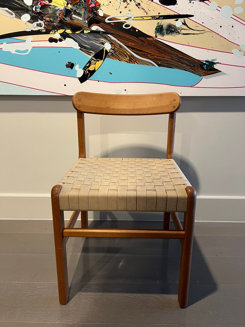 Mid Century Wooven Chair, Furniture & Home Living, Furniture, Chairs on ...