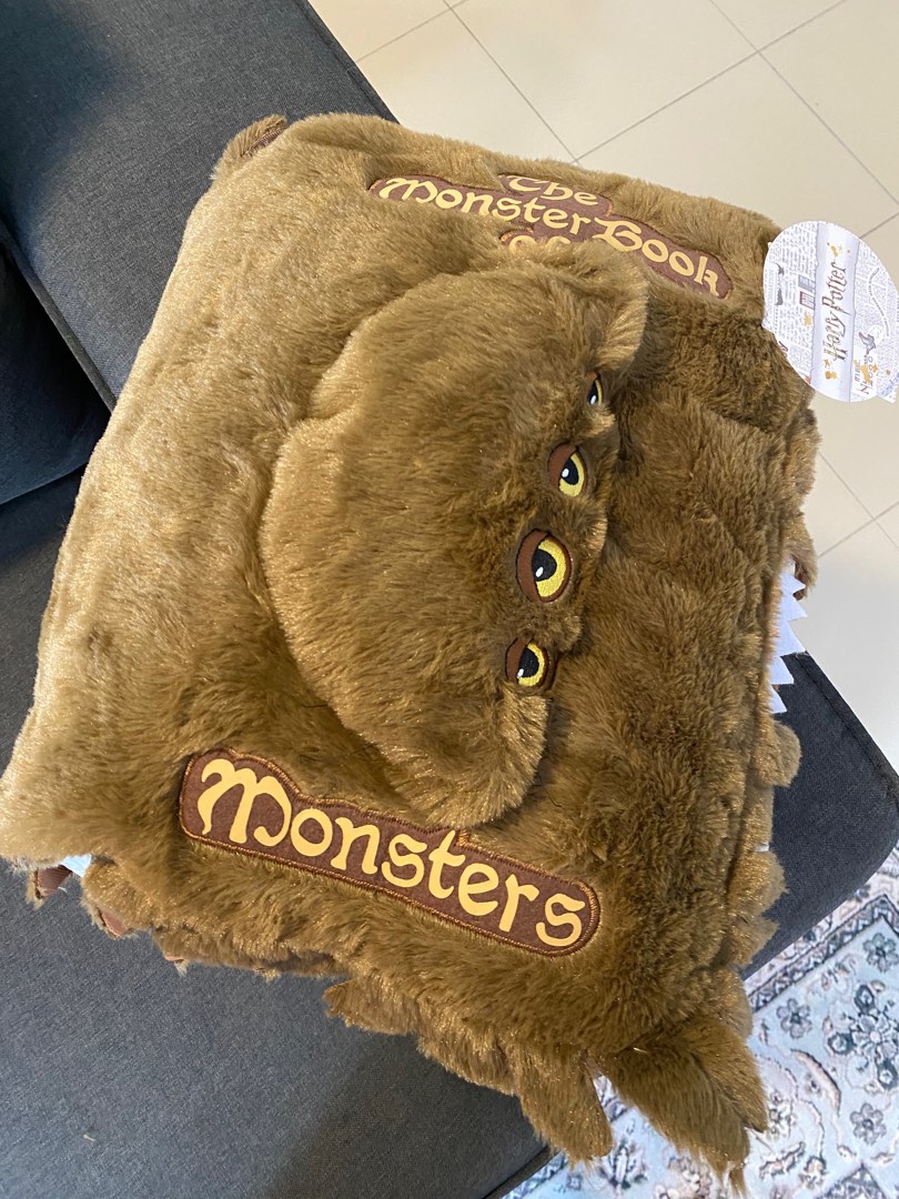 Miniso x Harry Potter Monster Book Pillow, Furniture & Home Living ...