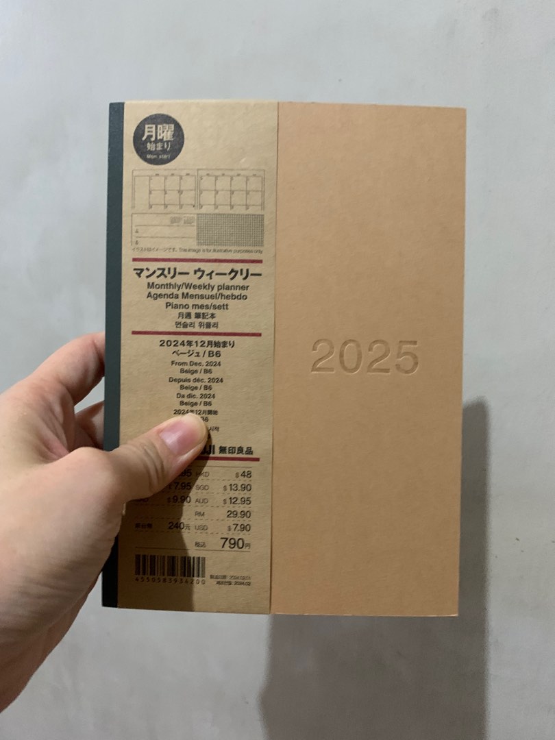 MUJI weekly monthly 2025 planner, Hobbies & Toys, Stationary & Craft ...