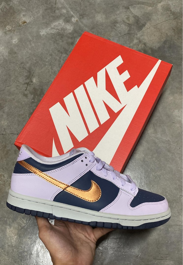 Nike Dunk Low Copper Swoosh, Women's Fashion, Footwear, Sneakers on ...