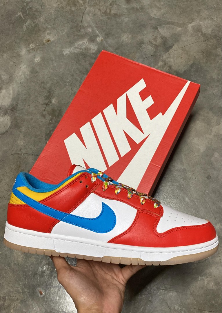 Nike Dunk Low Fruity Pebbles x LBJ, Men's Fashion, Footwear, Sneakers ...