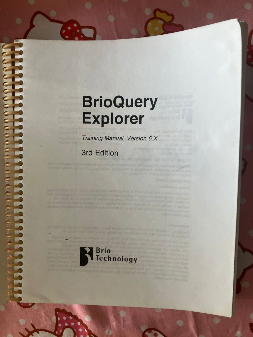 oracle university BrioQuery Brio QueryExplorer Training Manual, Version ...