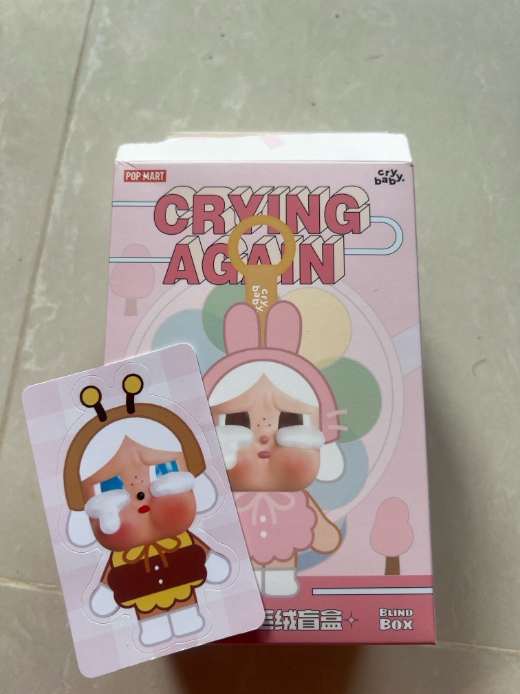 Popmart crybaby crying again vinyl plush, Hobbies & Toys, Toys & Games ...