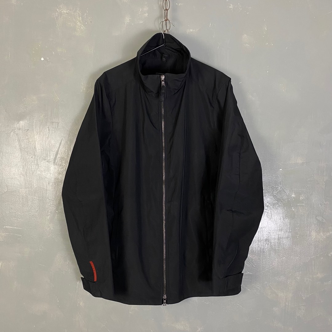 Prada Gore-Tex Windstopper Logo Jacket, Men's Fashion, Coats, Jackets ...