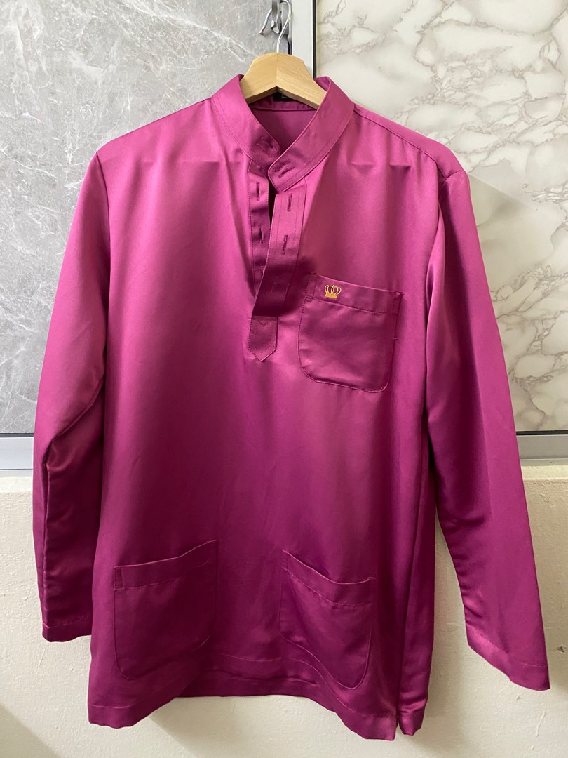 Baju Melayu Prima Valet (slim fit), Men's Fashion, Muslim Wear, Baju ...