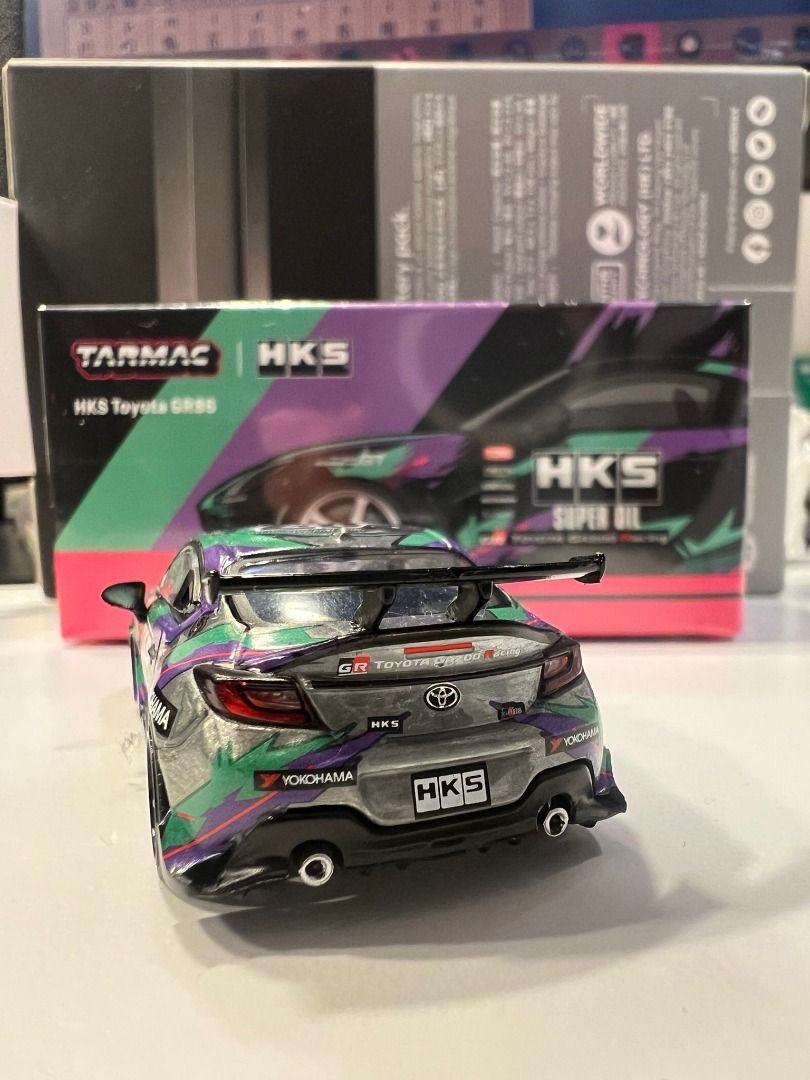 RARE 罕有 HKS GR86 chase Tarmac Works global 64 vertex hobby 64 global64 hobby64 tarmac64 tarmac ...