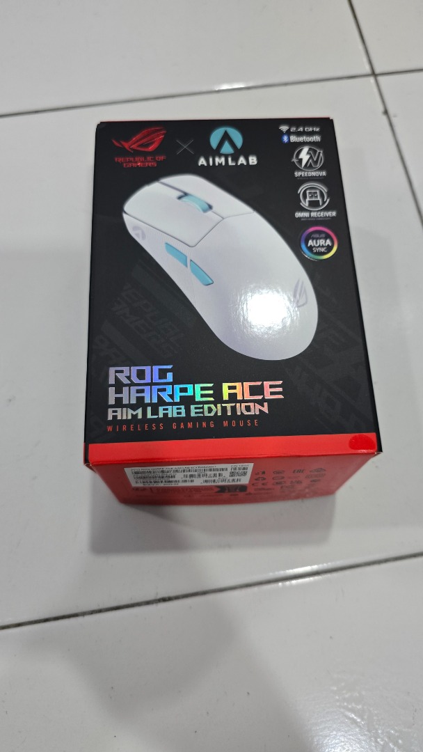 ROG Harpe Ace Aim Lab Edition Wireless Gaming Mouse 54-gram ROG SpeedNova Bluetooth 36000 DPI ...
