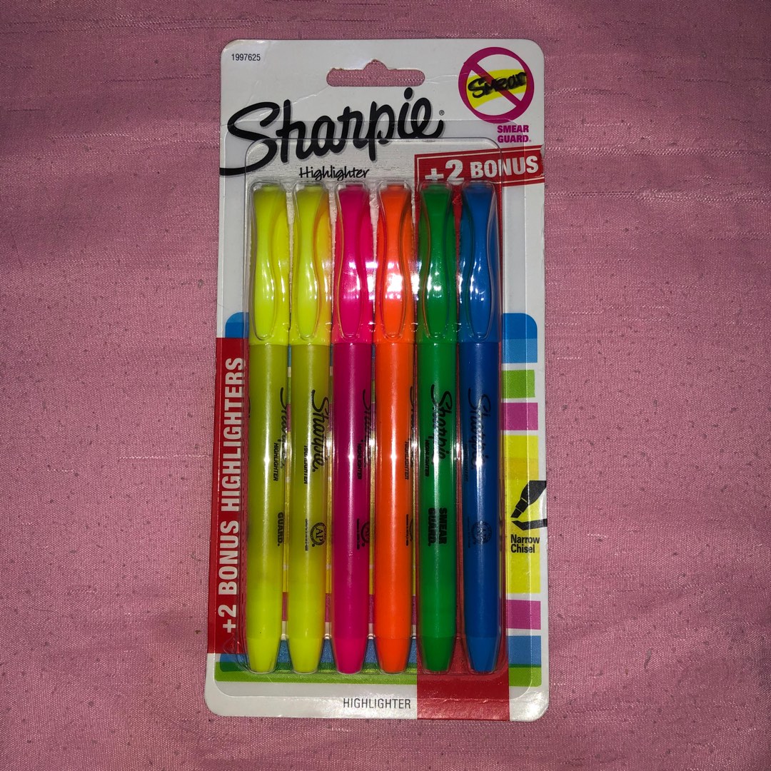 Sharpie Highlighters, Hobbies & Toys, Stationary & Craft, Craft ...